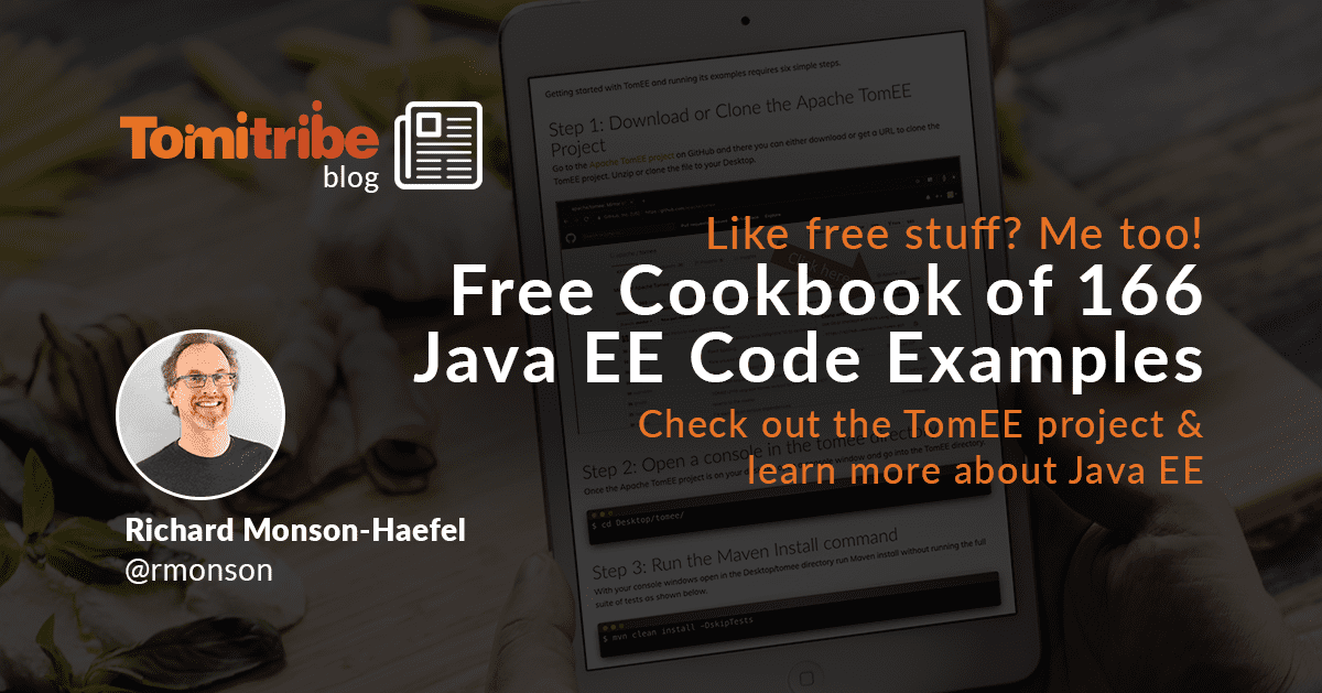 Free Cookbook Of 166 Java Ee Code Examples