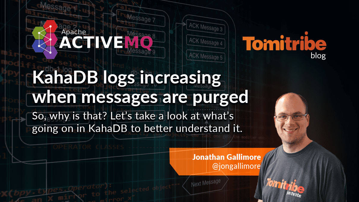 KahaDB logs increasing when messages are purged