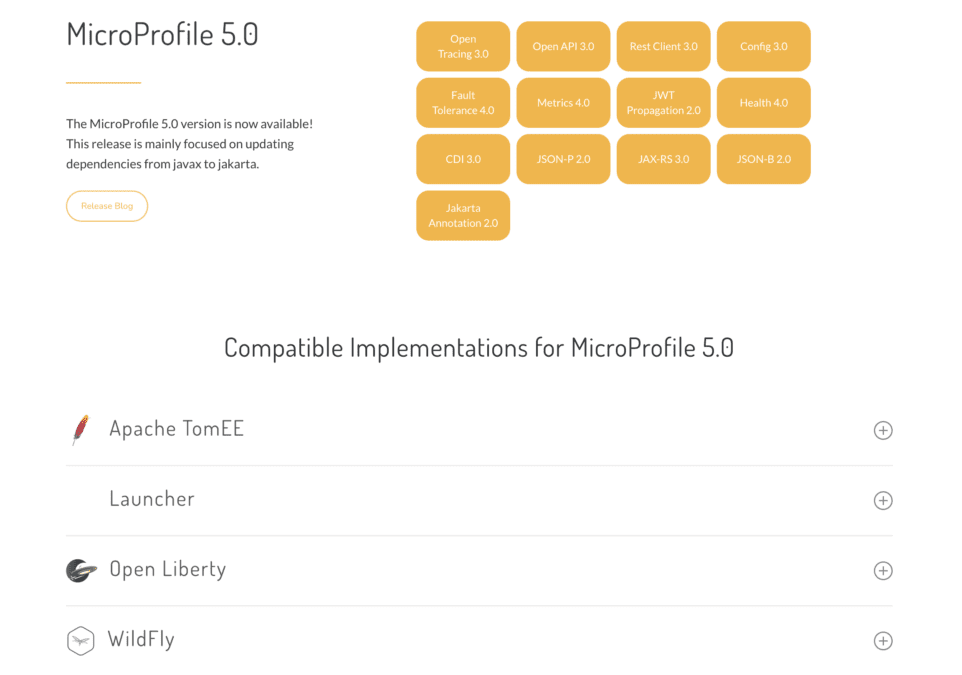 Apache TomEE MicroProfile 5.0 certified